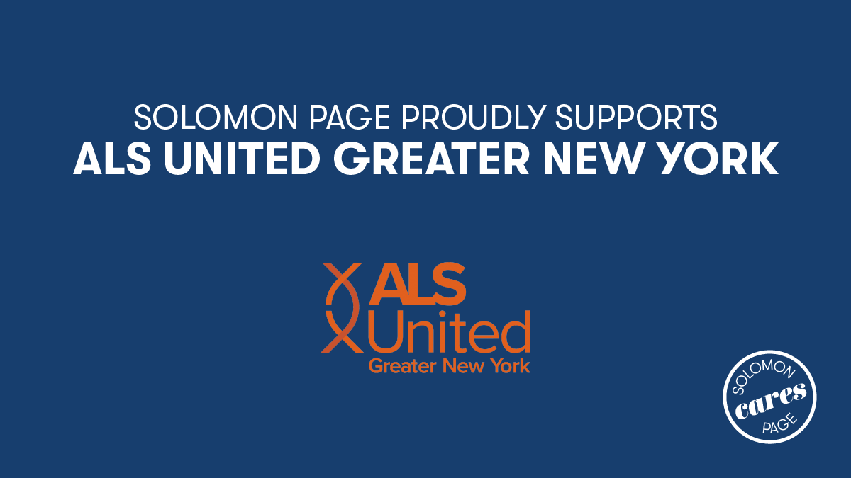 Solomon Page Proudly Supports ALS United Greater New York